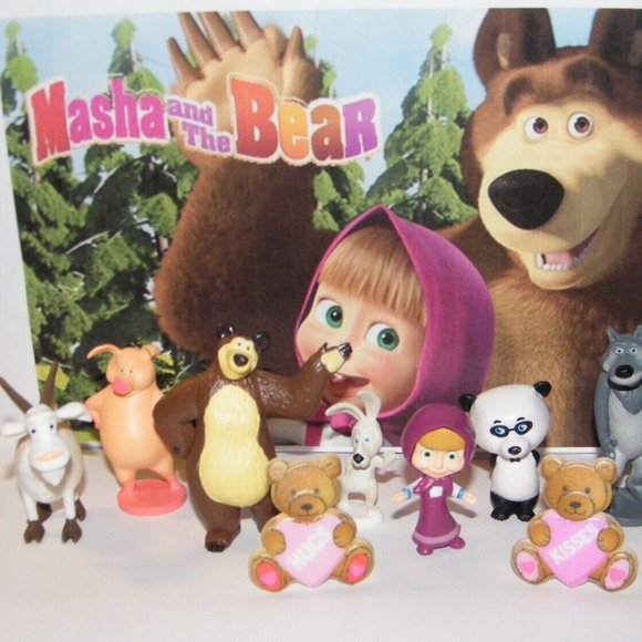Masha and the Bear | Toys | Masha And The Bear Figure Set Of Figures ...